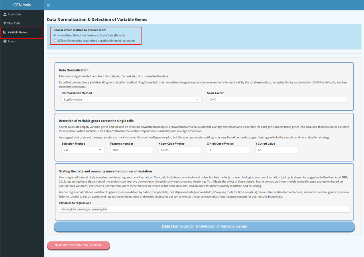 Documentation - Gene Expression Nebulas